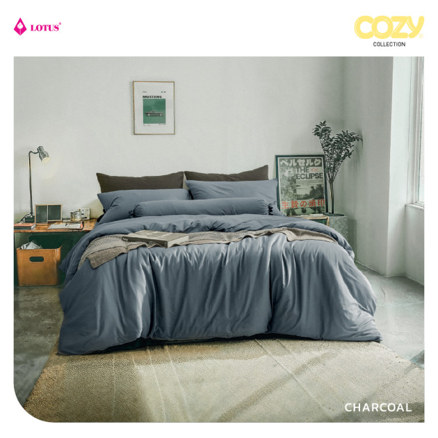 ชุดเครื่องนอน COZY Collection : CHARCOAL | Lotus Bedding