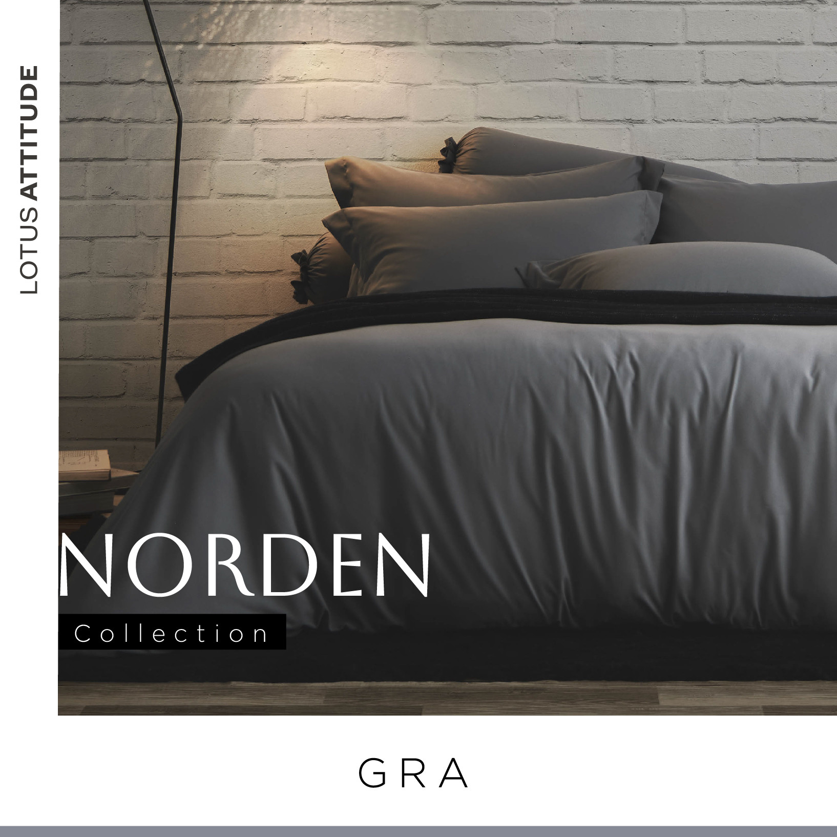 Comforter Lotus Attitude - NORDEN : GRA | Lotus Bedding