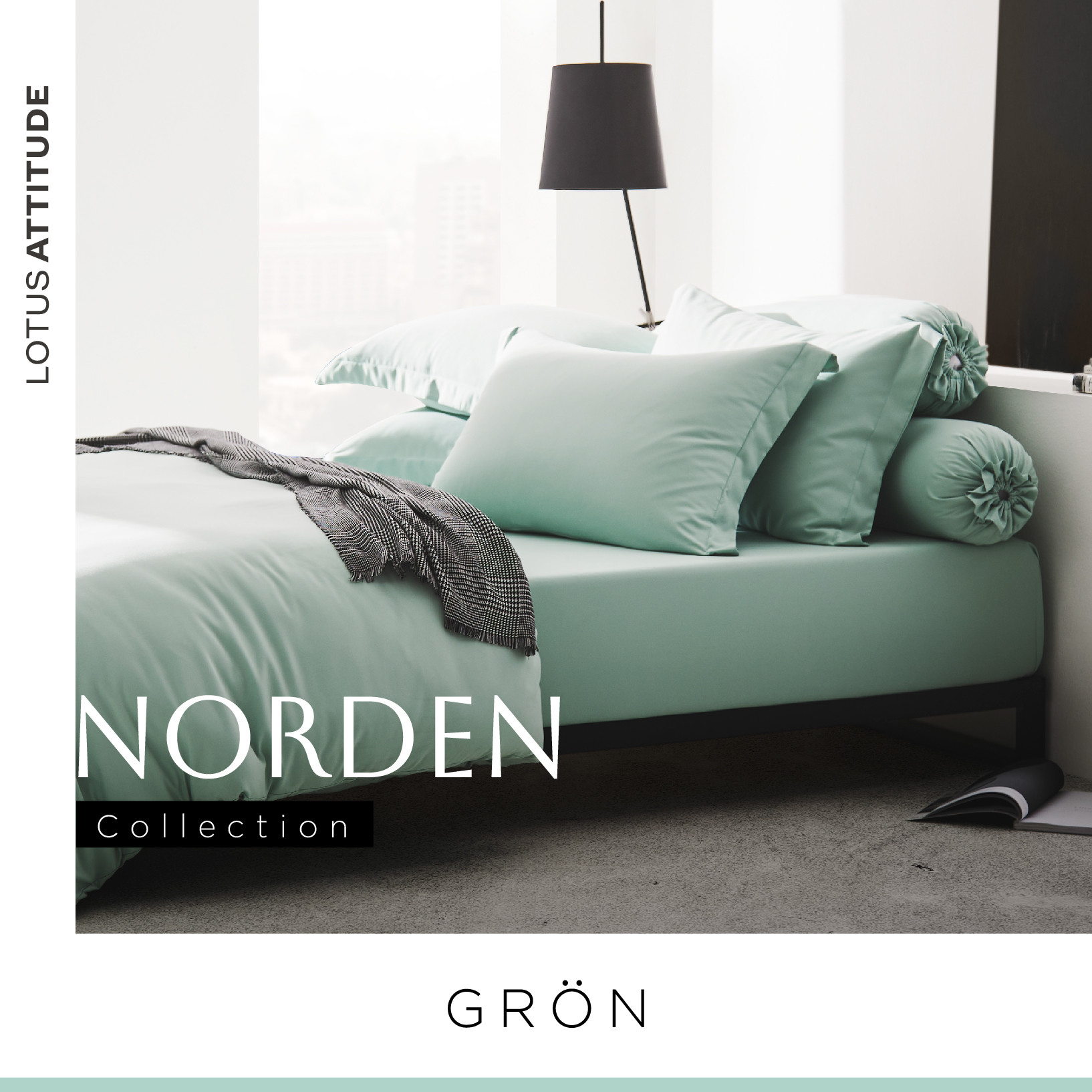 Duvet Cover Lotus Attitude - NORDEN : GRON | Lotus Bedding